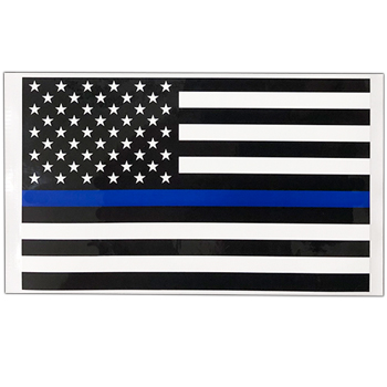 Thin Blue Line Decal - 4" x 6"